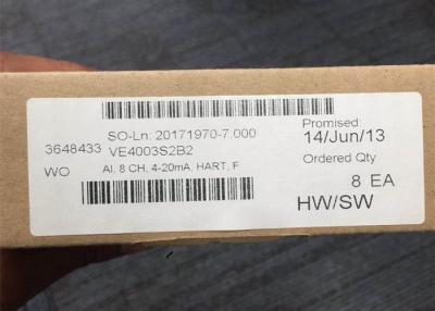 China EMERSON DELTAV ANALOG INPUT CARD VE4003S2B2 8 CH 4-20mA HART F NEW Without BLOCK for sale