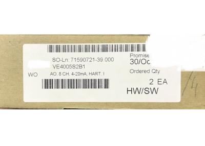 China EMERSON DELTAV Analog Output Card VE4005S2B1 KJ3221X1-BA1 8 CH 4-20 mA, HART NEW for sale