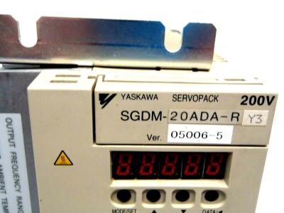 China New Yaskawa  Servo Motor Driver 2KW Industrial  Servopack SGDM-20ADA-RY3 for sale