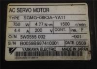 China 1PCS New  Industrial Yaskawa AC Servo Motor 4.4A 1500RMP SGMG-08K3A-YA11 for sale