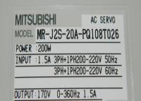 China Mitsubishi Electric 200W Amplifier MR-J2S-20A-PQ108T026 Industrial SERVO DRIVE NEW for sale