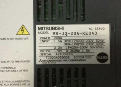 China 200W MITSUBISHI AC Servo Amplifier MR-J3-20A-KE043 360Hz 1.5A Industrial DRIVE Output 170V for sale