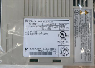China Industrial  Yaskawa  Servo Drives Input 1 Phase SERVO PACK 750W SGDS-08A75A for sale