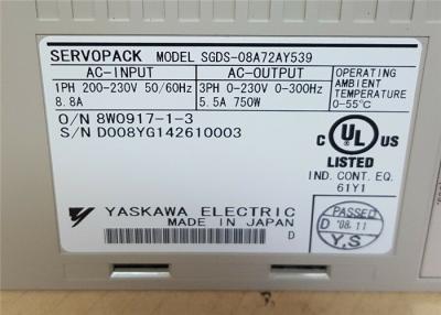 China YASKAWA Servo Drives SGDS-08A72AY539 SERVOPACK OUTPUT 230V 5.5A 750W NEW SURPLUS for sale