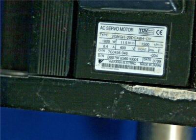 China Industrial Yaskawa Electric AC Servo Motor SGMGH 20DCA6H OY 1.8KW 400V for sale