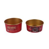 China Gold Foil Disposable Paper Bowl Packing Box Aluminum Foil Takeaway Bowl for sale