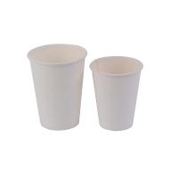 China Custom Made Disposable Milk Cups Thickened White Packaged Coffee Cups for sale