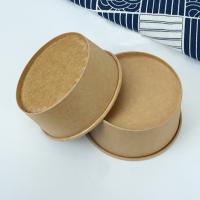 China Disposable Kraft Paper Bowls Takeaway Packaging Meal Bowl Customized LOGO for sale