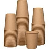 China 8oz Kraft Paper Drink Container Brown Coffee Disposable Paper Cups Single Wall for sale