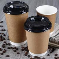 China Customized Take Away Hot Coffee Disposable Paper Cups Double Wall 380ml for sale