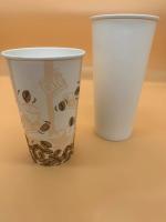 China Food Grade Ink Offset Print 10oz Printed Takeaway Cups Size Optional for sale