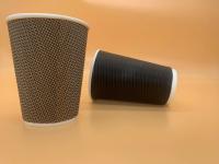 China Various Specifications Hot Insulated Single PE Disposable Paper Coffee Cups for sale