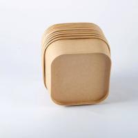 China Disposable Takeaway Paper Hot Food Container Square Paper Bowl 1000ml for sale