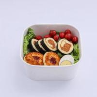 China 1400ml Square Lunch Bento Box Disposable Takeaway Paper Salad Bowl for sale