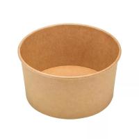 China Bio-degradable Single wall PE coating Disposable Paper Bowl For Salad for sale
