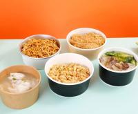 China 1150ml Disposable Bowls Eco Friendly Disposable Snack Bowls With Lids for sale