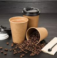 China Bio-Degradable PE Coating Takeaway kraft Paper Cups For Hot/Cold Drinking for sale