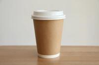 China Custom Biodegradable 6oz 8oz 9oz 12oz 16oz Kraft Paper Cups Disposable Double Wall Coffee Paper Cup for sale
