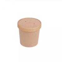 China Paper Soup Bowl Factory Manufacture Various 12oz Brown Kraft Paper Soup Cup Paper Bowl Packing for sale