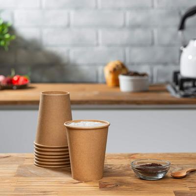 China Liquid Kraft Paper Container Biodegradable Disposable Coffee Cups For Restaurants, Delis, and Cafes for sale