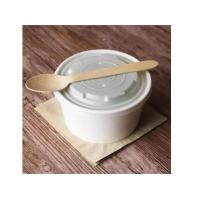 China Snack Food Take Away White Printed 32 Oz Disposable Soup Bowl for sale