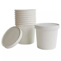 China Eco Friendly Biodegradable Flexo Printing Disposable Paper Soup Bowls for sale
