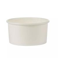 China Takeout Disposable White Food Grade Noodle Paper Bowl PE Lined Offset Printing 16oz White Disposable Bowls for sale