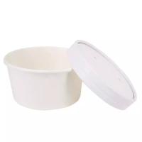 China Custom Recyclable Stackable Food Grade 750ml Disposable Paper Soup Bowls for sale
