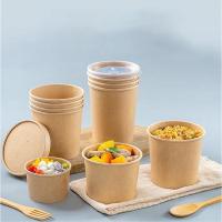 China Cheap Custom Eco-friendly Food Grade Recyclable PLA Coated 1000ml Disposable Paper Bowl for sale