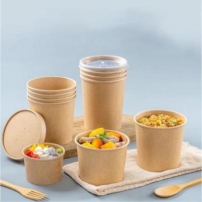China Cheap Custom Eco-friendly Food Grade Recyclable PLA Coated 1000ml Disposable Paper Bowl for sale
