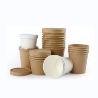 China Oil Proof Biodegradable 22oz Disposable Paper Bowl Factory Sale OEM Food Grade White Paper Cup Soup Bowl for sale