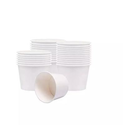 China Disposable High Quality Factory Price Soup Container Liquid Resistant Single PE 23oz White Disposable Bowls for sale