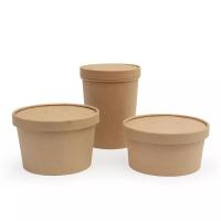 China Ice Cream Disposable 7oz Printing Paper Bowl ECO Disposable Takeaway Paper Soup Bowl Soup Cup for sale
