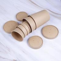 China Eco Friendly Compostable Takeaway 8oz 12oz 16oz 26oz 32oz Biodegradable PLA Kraft Paper Disposable Soup Cup Bowl for sale