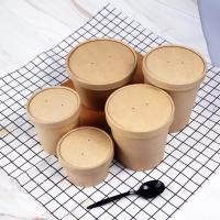 China Eco Friendly Compostable Takeaway 8oz 12oz 16oz 26oz 32oz Biodegradable PLA Kraft Paper Disposable Soup Cup Bowl for sale