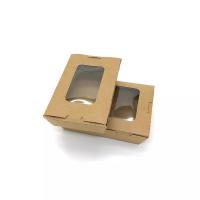 China PE Lined Recycled 30oz Brown Paper Bowls Wholesale Custom Size Accepted Fast Food Kraft Take Away Paper Salad Boxes for sale