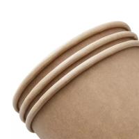 China Take Away Soup PLA Kraft Paper Salad Bowl Logo Printed Disposable Paper Salad Bowl With Lid for sale