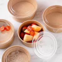 China Food Grade 350gsm 44oz Eco Friendly Paper Bowls Compostable Soup Paper Bowl With Lid for sale