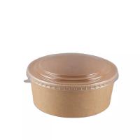 China Food Grade 350gsm 44oz Eco Friendly Paper Bowls Compostable Soup Paper Bowl With Lid for sale