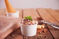 China Customized Cheap Disposable Paper Ice Cream Cup Fruits Take Away Biodegradable 12 Oz Disposable Bowls for sale