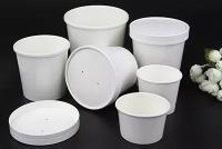 China Restaurant Take Away Food Grade Paper Bowl Flexo Print Takeaway 6oz Disposable Paper Bowl for sale