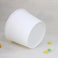 China Hot Sale Environmental Protection Paper Bowl High Standard Food Grade Biodegradable White Paper Soup Salad Bowl for sale