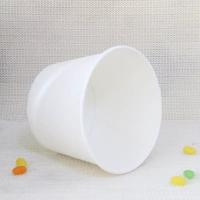 China Hot Sale Environmental Protection Paper Bowl High Standard Food Grade Biodegradable White Paper Soup Salad Bowl for sale