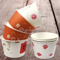 China Factory Price Wholesale Restaurant Recyclable White 16oz Disposable Paper Bowl for sale