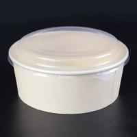 China Disposable White kraft Paper Soup Cup Bowl Drink PE Coated Recyclable Biodegradable Paper Bowls for sale