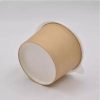 China 32oz Eco Friendly Disposable Kraft Paper Fruit Salad Food Paper Cups Paper Bowls for sale