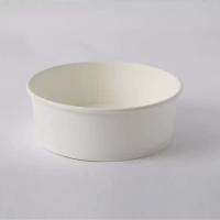 China 24oz White Heavy Duty Containers Food Storage Containers With Vented Lids Paper Bowl for sale