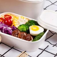 China 48oz Biodegradable Brown Fast Food Paper Bowls Custom Recyclable Disposable Kraft White Paper Salad Bowls for sale