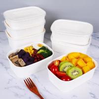 China 48oz Biodegradable Brown Fast Food Paper Bowls Custom Recyclable Disposable Kraft White Paper Salad Bowls for sale