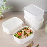 China 48oz Biodegradable Brown Fast Food Paper Bowls Custom Recyclable Disposable Kraft White Paper Salad Bowls for sale